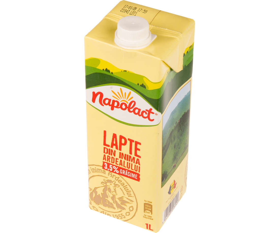 Napolact UHT lapte ultrapasteurizat 3,5% 1l - Pret Istet