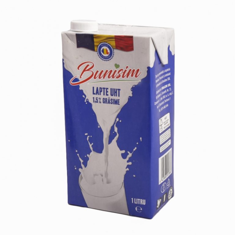 Bunisim UHT lapte ultrapasteurizat 1,5% 1l - Pret Istet
