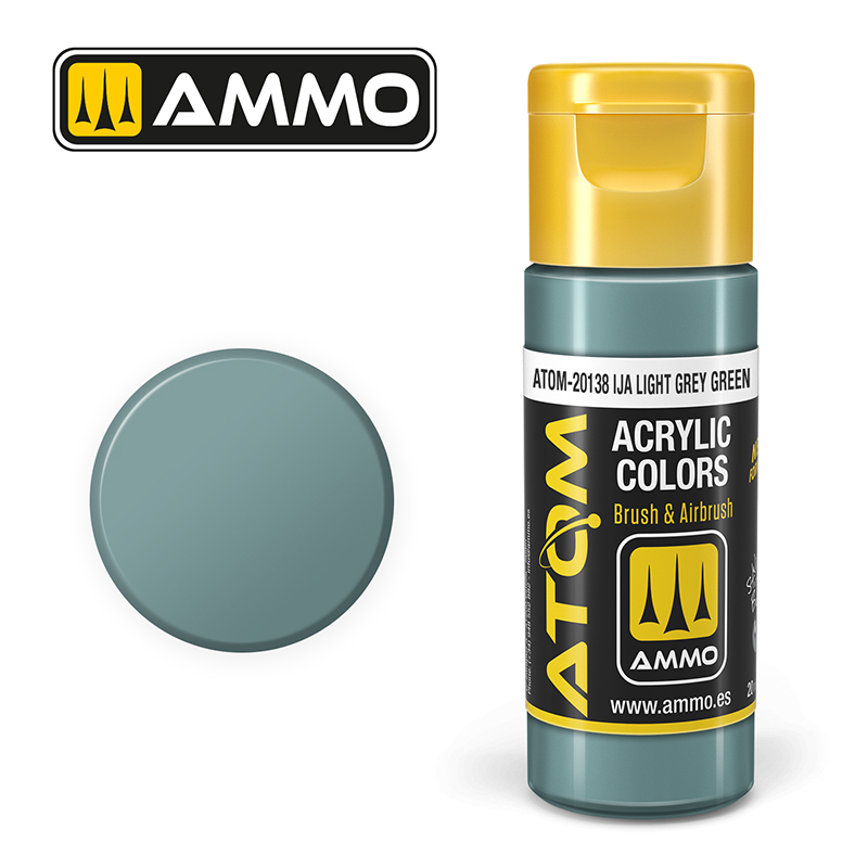 Vopsea pentru modelism acrilica ATOM COLOR 20138 Light Grey Green 20ml MIG 20138 - Pret Istet