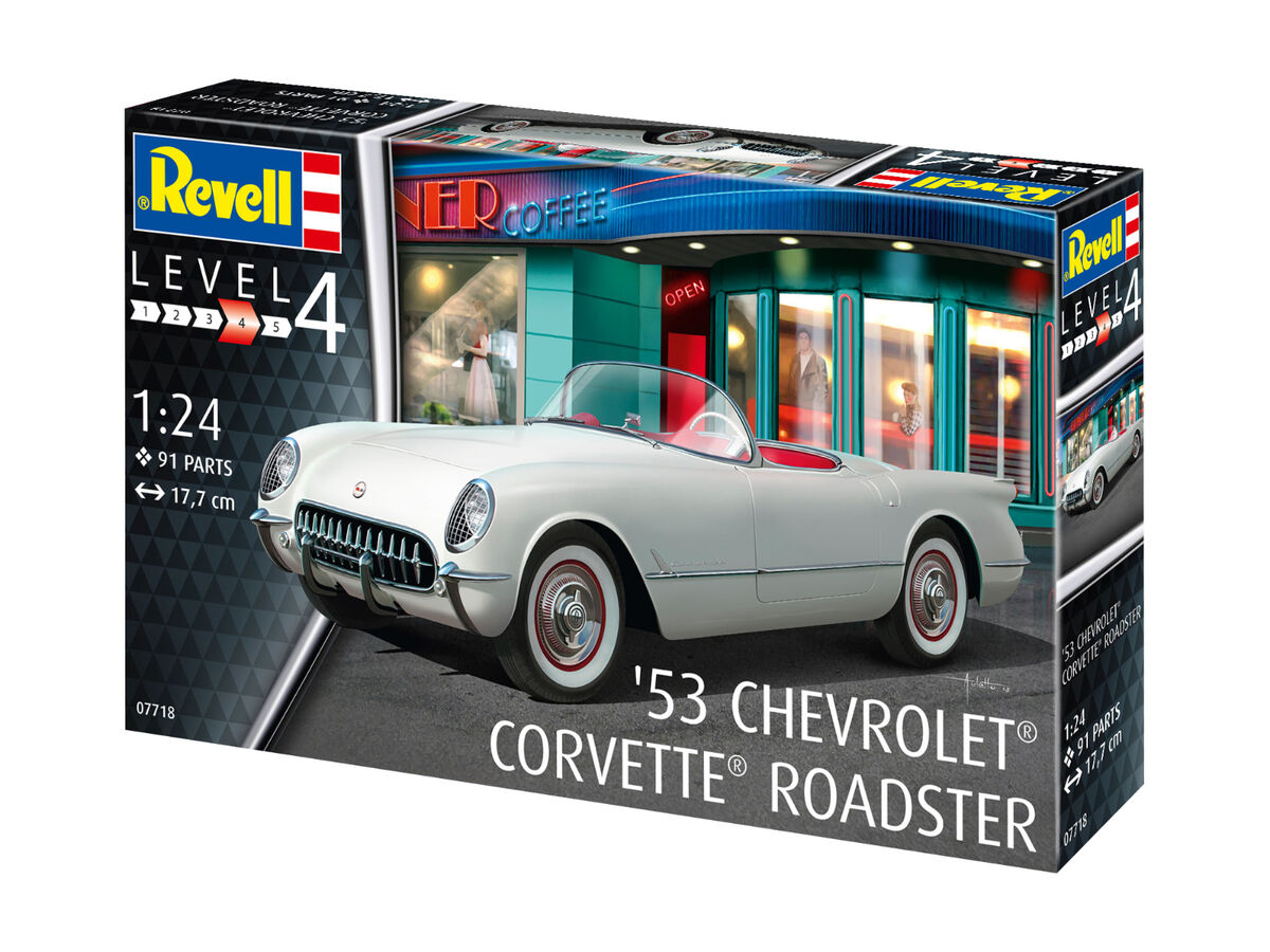 NEW! Revell Kit Automodel de construit Chevrolet Corvette Roadster 1957 ...
